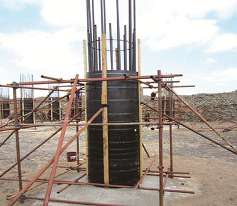 Modern Design Circular Water Tank Pillar Wood Pillar Formwork Moulds ...
