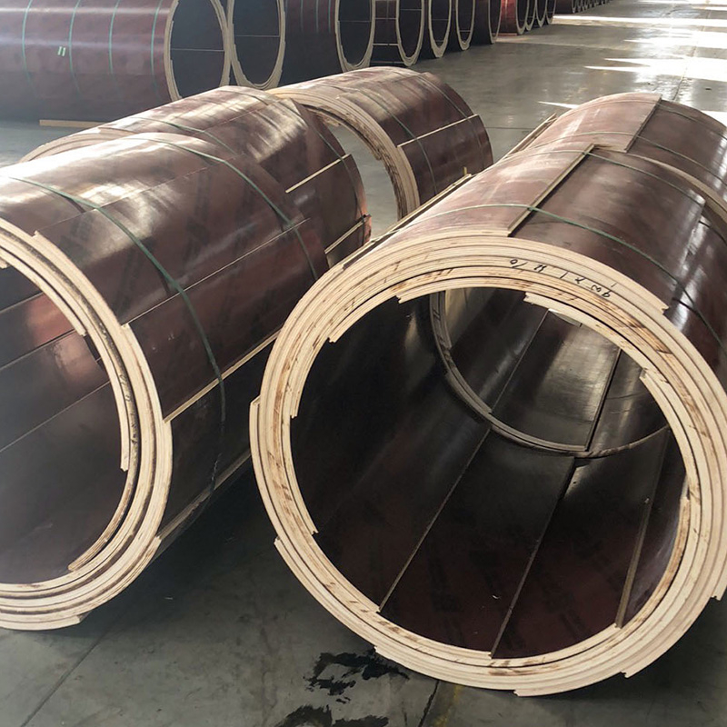 Galvanized surface treatment Circular Concrete Plywood Column Formwork